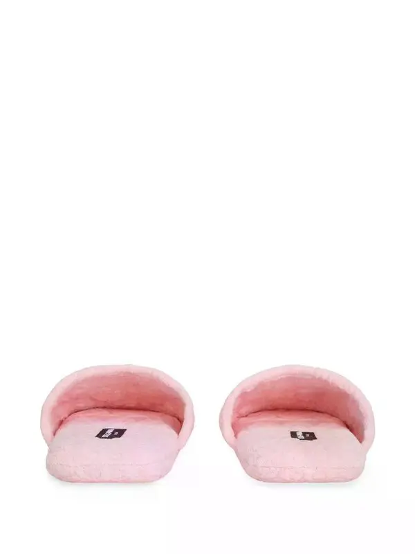 Dolce & Gabbana Logo-embroidered Slippers - Pink