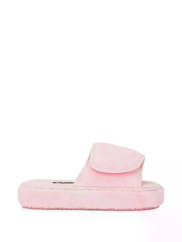 Dolce & Gabbana Logo-embroidered Slippers