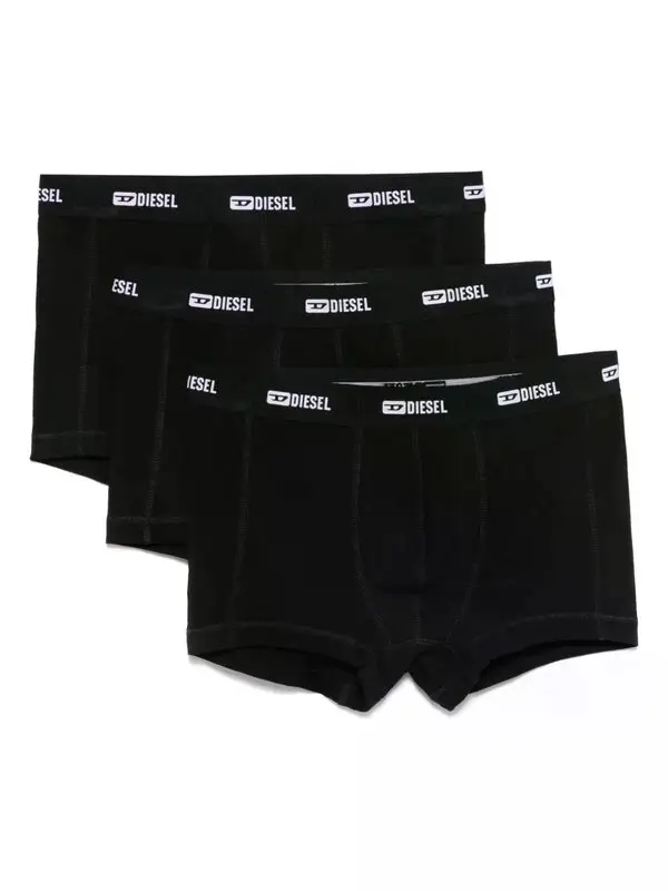 DIESEL® Logo-print Boxers - Black
