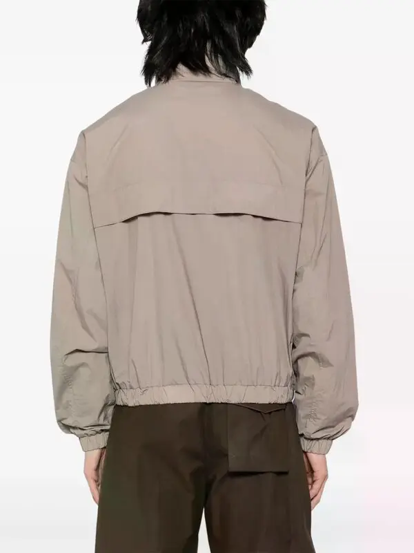 Ami Logo-print Windbreaker - Brown