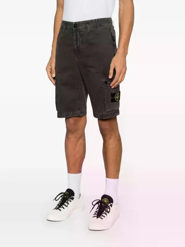 Stone Island Compass-badge Shorts - Black
