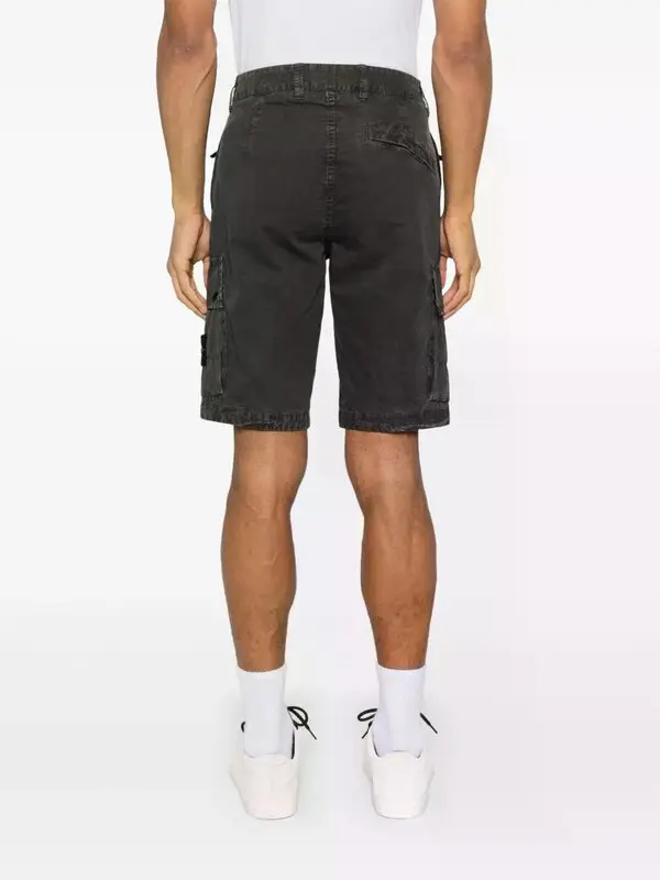 Stone Island Compass-badge Shorts - Black