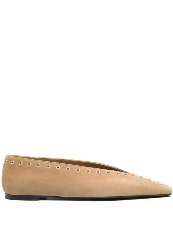 TOTEME Suede Ballet Flats