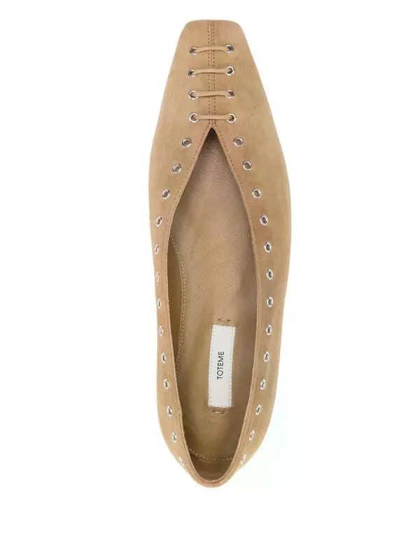 TOTEME Suede Ballet Flats