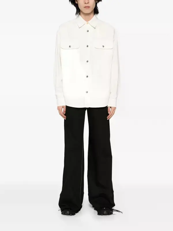 Palm Angels Cotton Overshirt - Neutrals