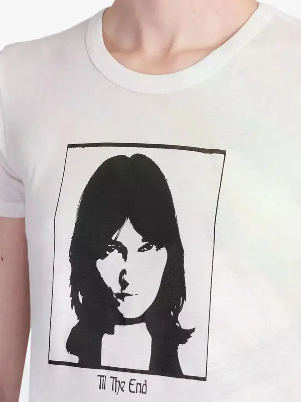 Ann Demeulemeester Graphic-Print T-Shirt - Neutrals | Editorialist