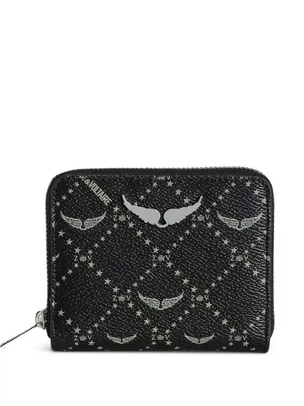 Zadig&Voltaire Monogram-pattern Wallet - Black
