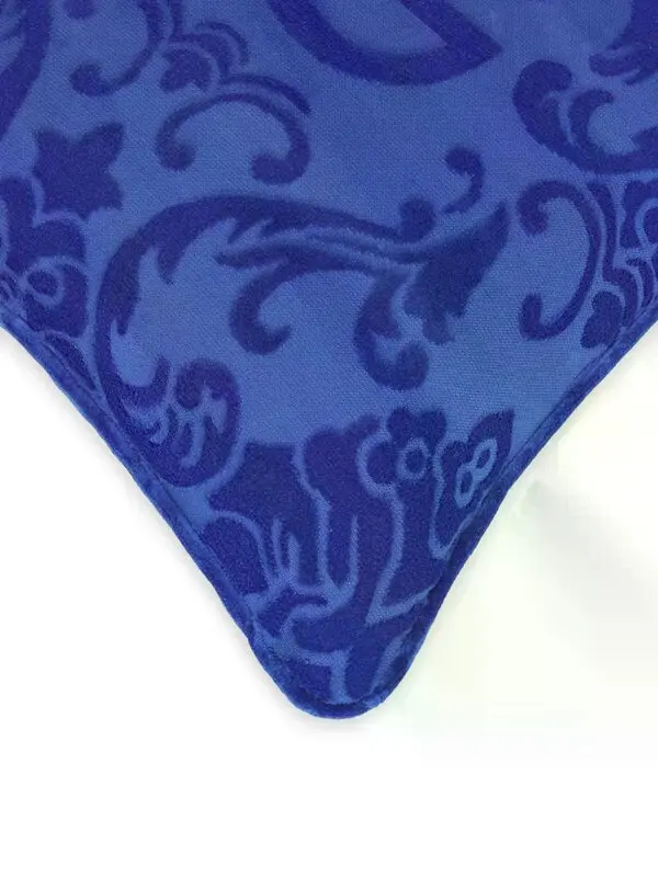 Dolce & Gabbana Logo-embroidered Cushion - Blue