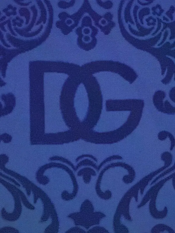 Dolce & Gabbana Logo-embroidered Cushion - Blue