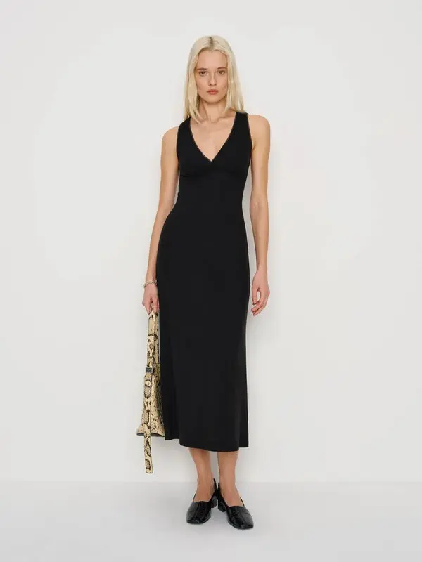 REFORMATION Brayden Knit Midi Dress - Black