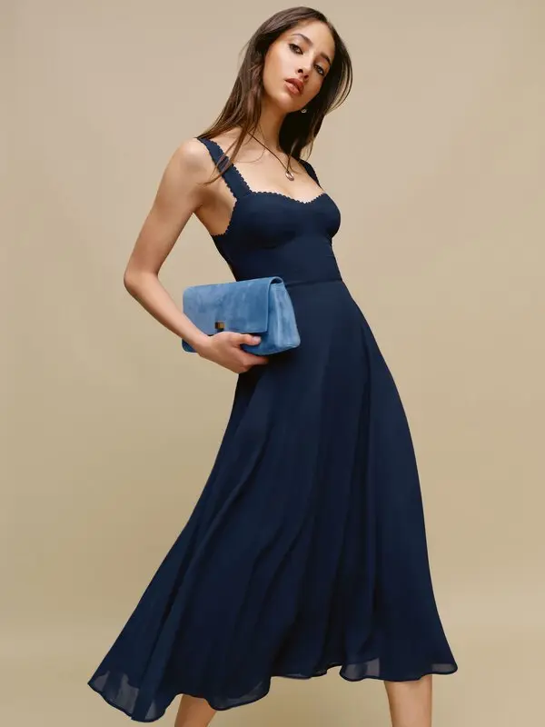 REFORMATION Lela Dress - Blue