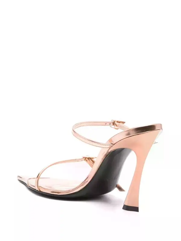 MUGLER 95mm Fang Sandals - Pink