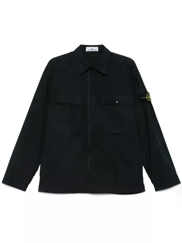 Stone Island Compass-badge Shirt - Black