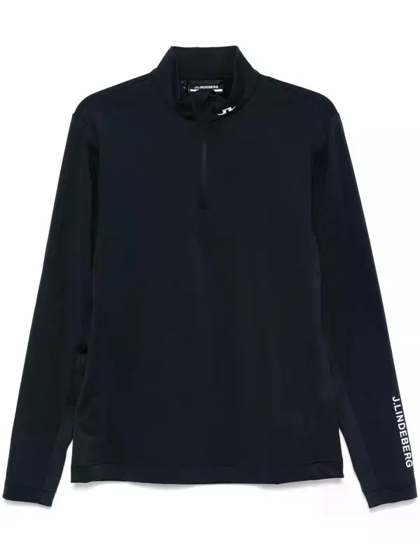 J. Lindeberg Tour Tech Mid Layer Polo Shirt - Blue