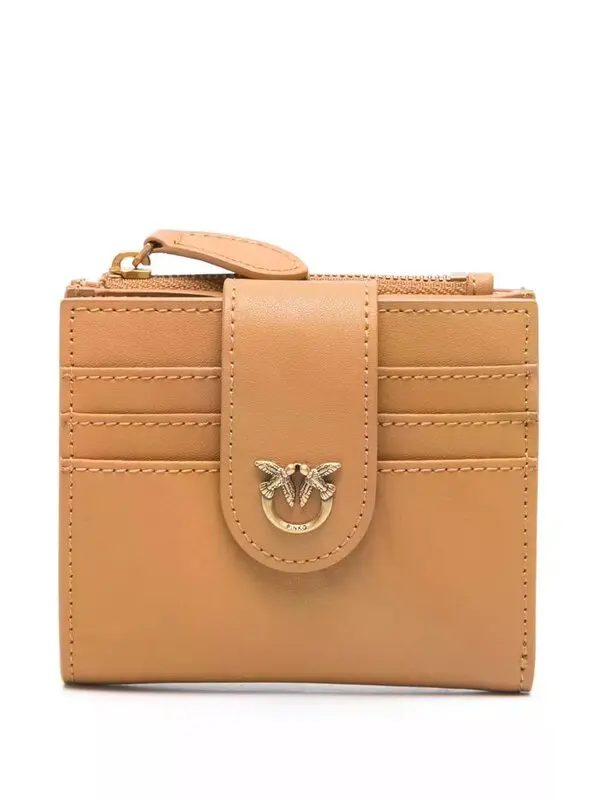 Pinko Love Birds-plaque Wallet - Brown