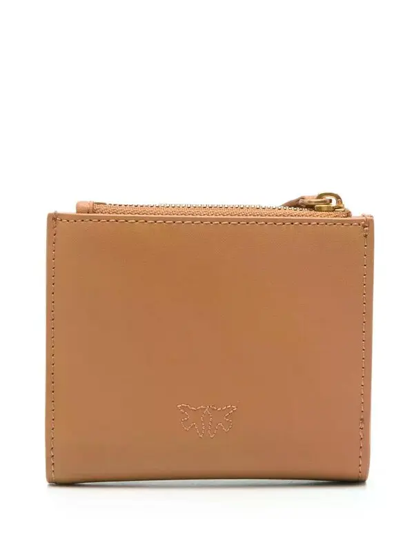 Pinko Love Birds-plaque Wallet - Brown