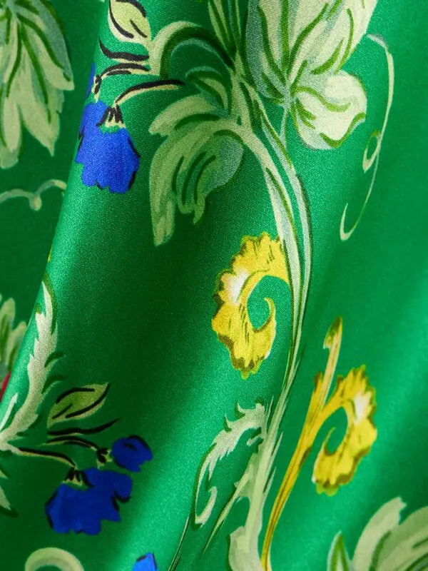 green emerald velvet dress Saloni