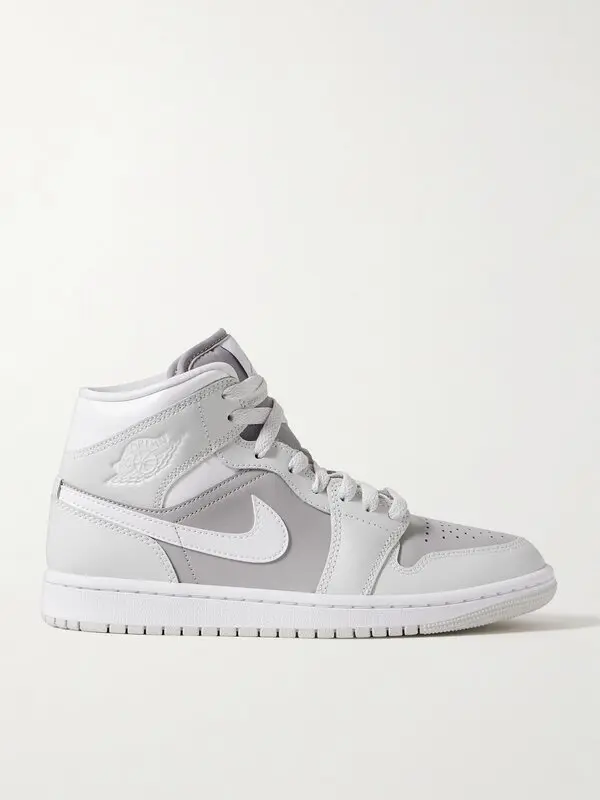Nike Jordan 1 Mid Leather Sneakers