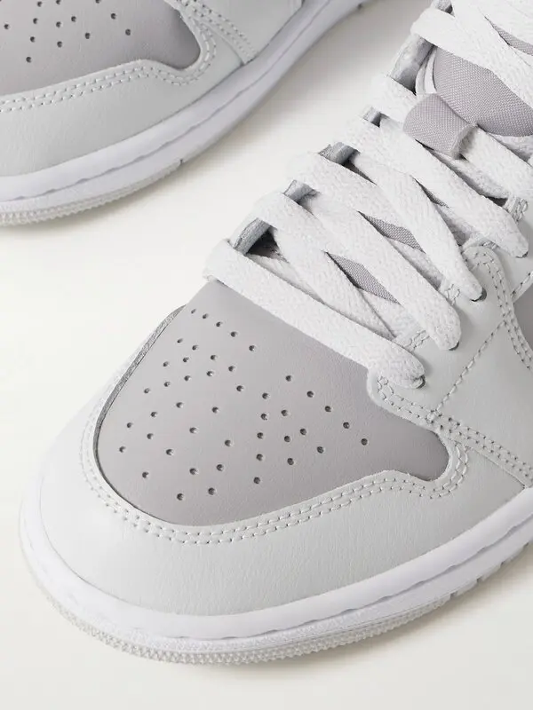 Nike Jordan 1 Mid Leather Sneakers