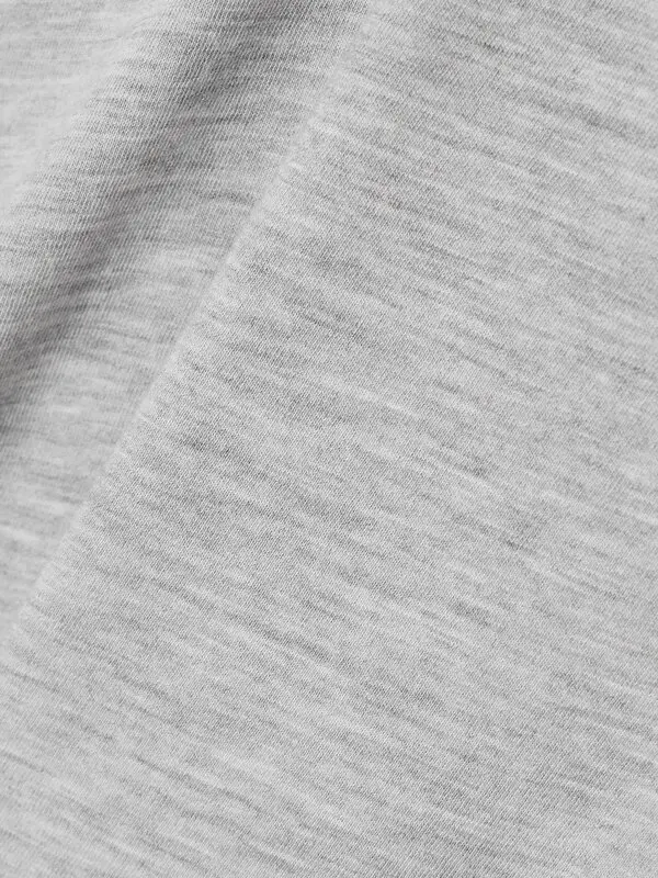 Eterne Baby Tee Cropped Cotton And Modal-blend Jersey T-shirt - Gray