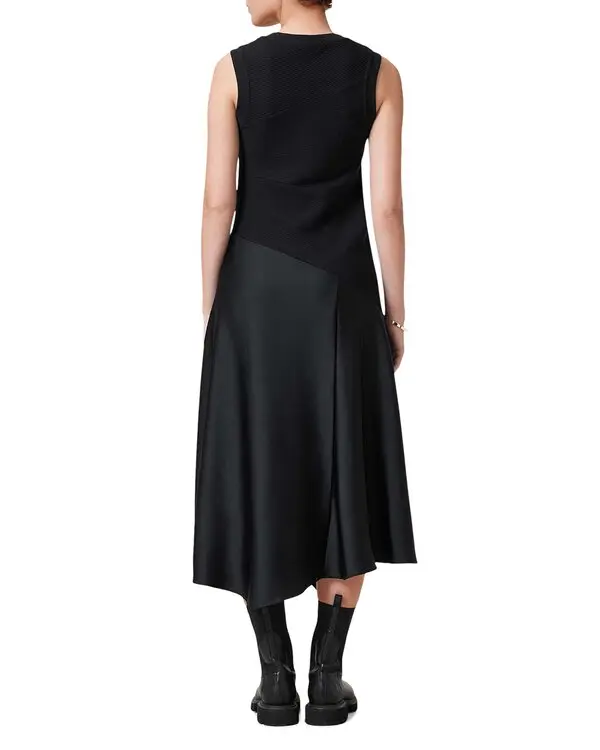 ALLSAINTS Pia Satin Midi Dress