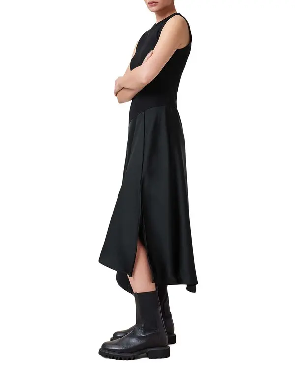 ALLSAINTS Pia Satin Midi Dress