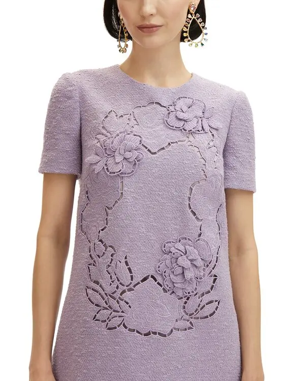 Oscar De La Renta Tweed Shift Dress
