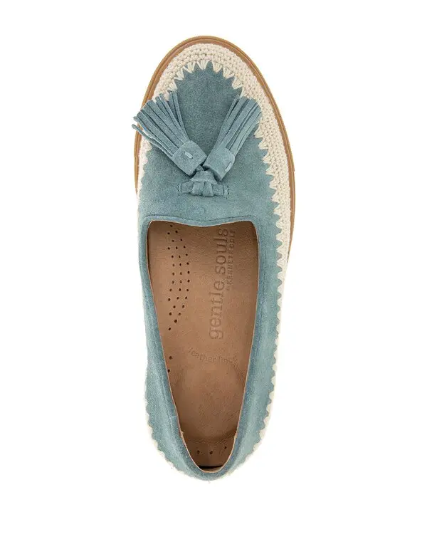 KENNETH COLE Citrus Espadrille Flats - Light Blue