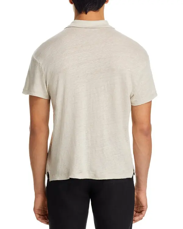 ALEX CRANE Ola Linen Knit Regular Fit Button Down Shirt