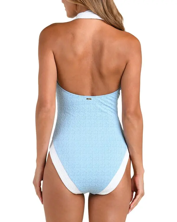 L'Agence Natalya Collared One Piece - Powder Blue