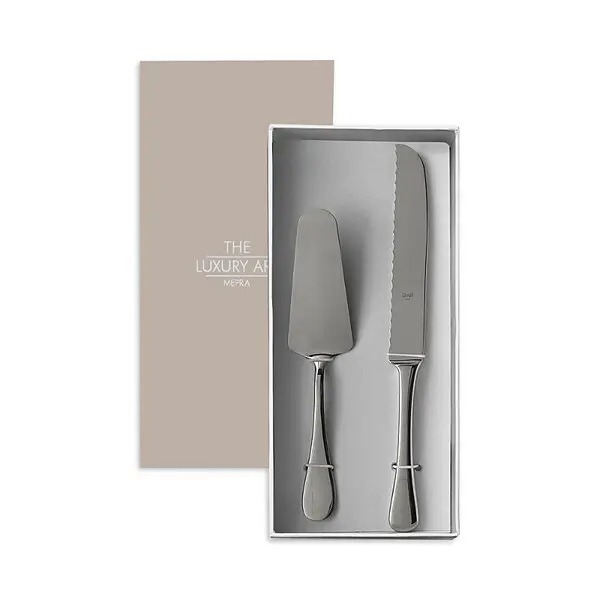 MEPRA Brescia 2 Piece Cake Set - Mirror
