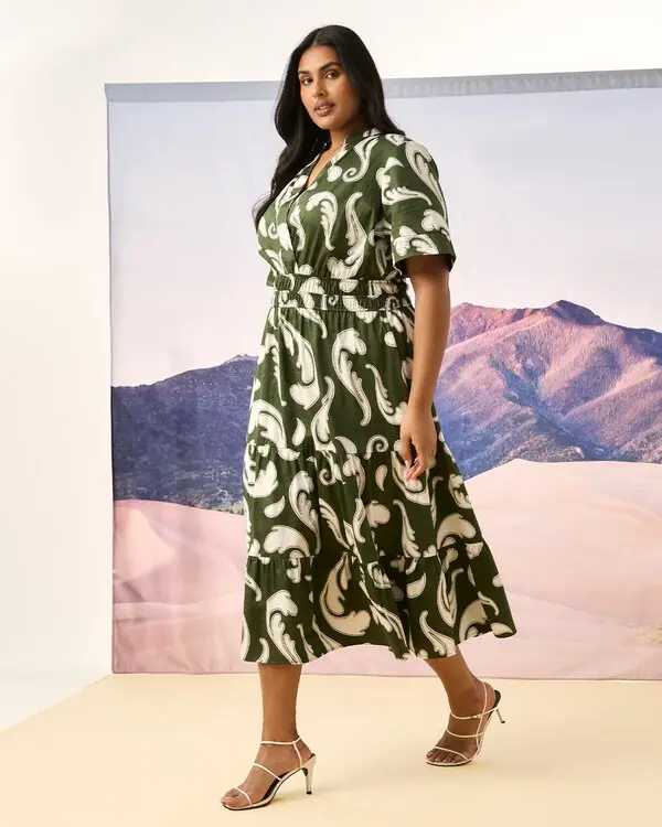 ESTELLE Sandswept Midi Dress