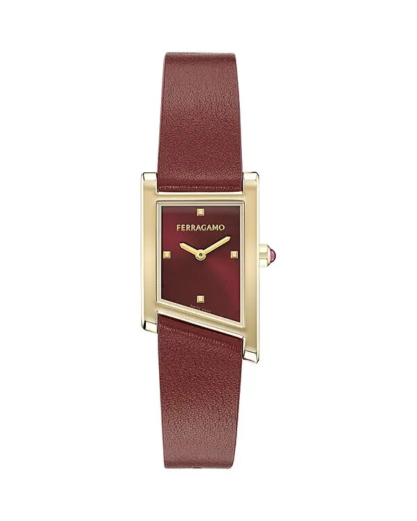 FERRAGAMO Asymetrique Watch - Brwon/brown