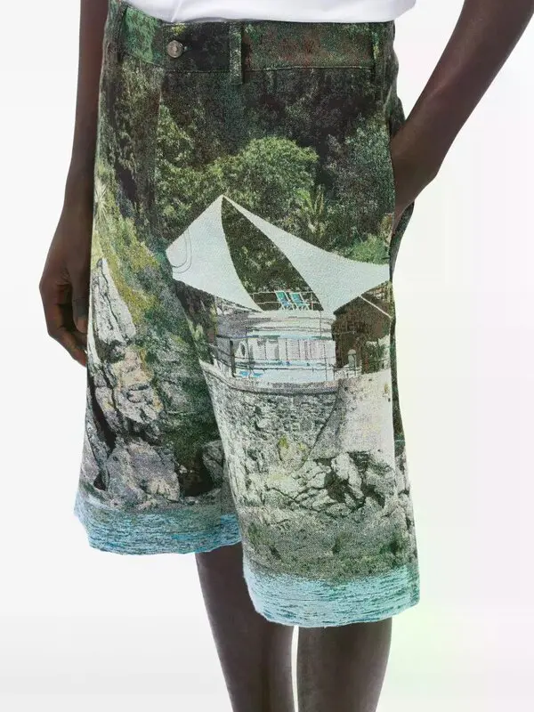 MSGM La Vedetta-print Shorts