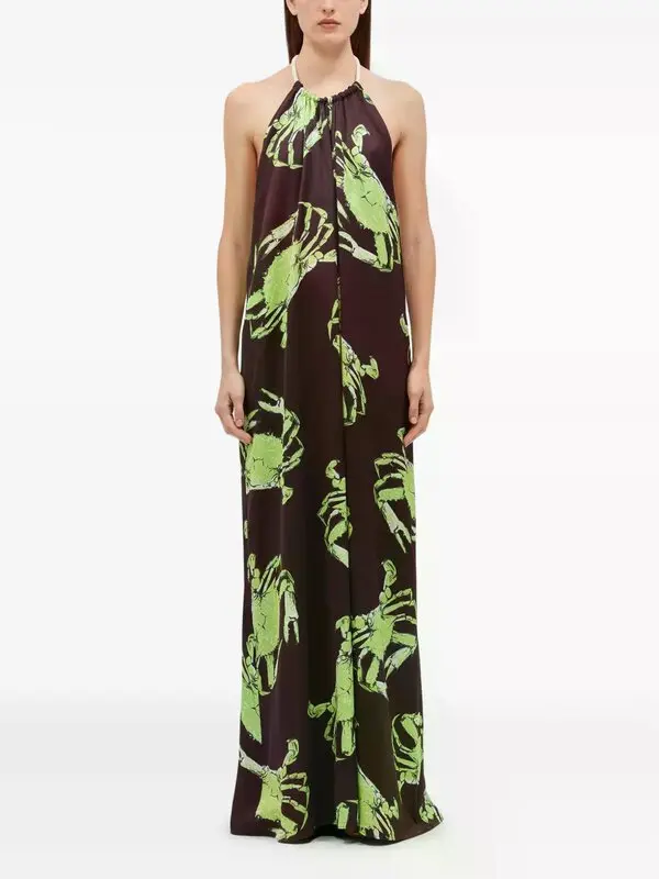 MSGM Graphic-print Maxi Dress