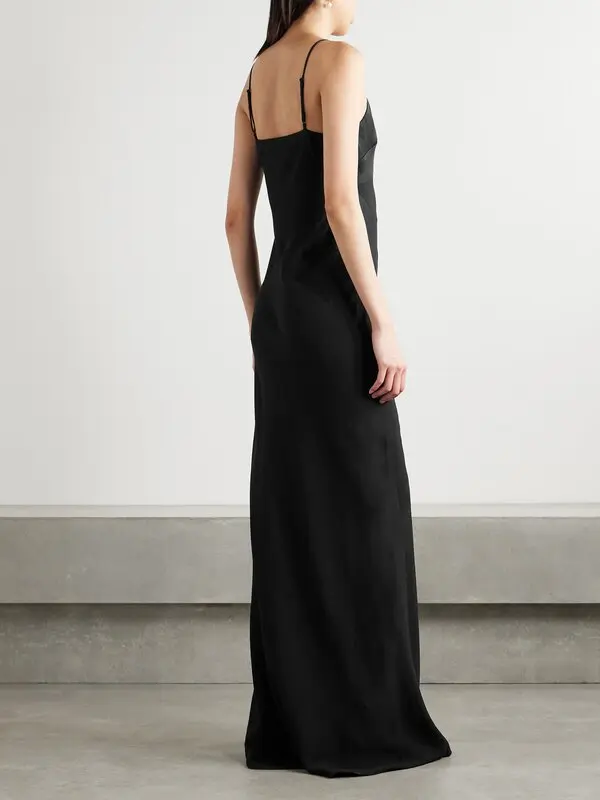 Veronica Beard Francis Crepe And Satin Maxi Dress