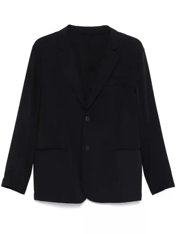 Emporio Armani Single-breasted Blazer - Blue