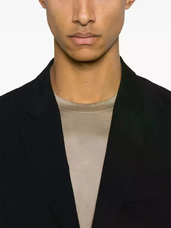 Emporio Armani Single-breasted Blazer - Blue