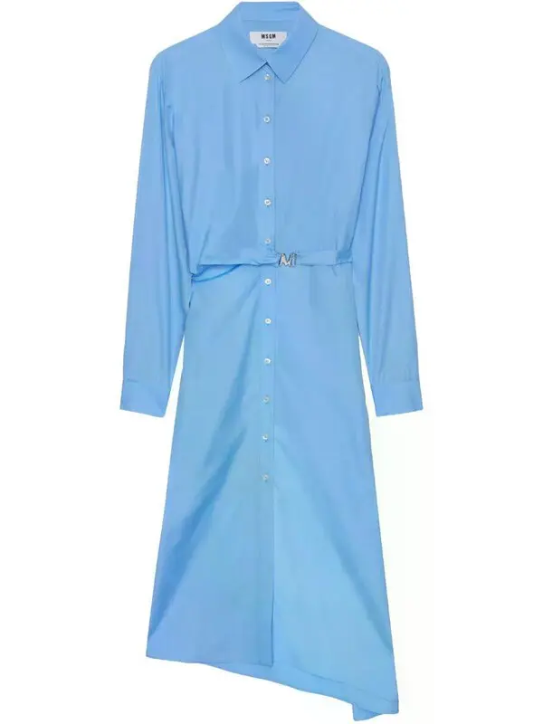 MSGM Belted Shirt Dress