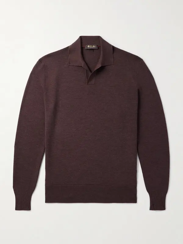 Loro Piana Aspen Virgin Wool Polo Shirt