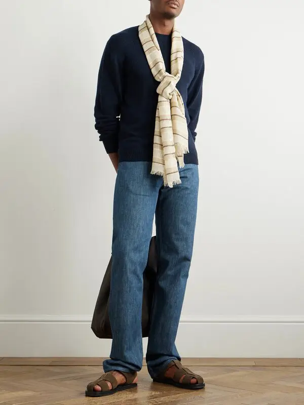 Loro Piana Fobello Cashmere Sweater - Blue