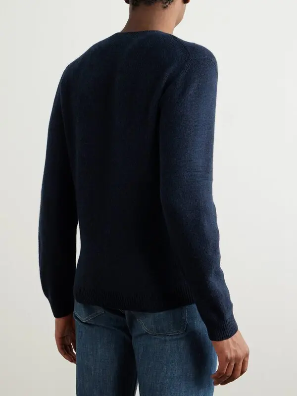 Loro Piana Fobello Cashmere Sweater - Blue