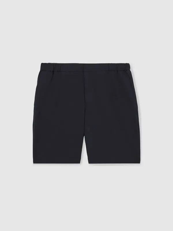 REISS Deck Drawstring Chino Shorts - Navy