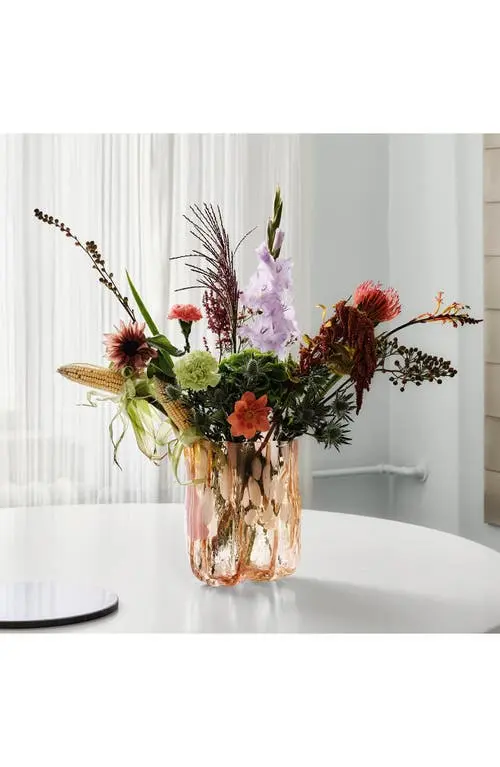 KOSTA BODA Crackle Tall Vase - Orange