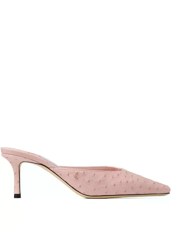 JIMMY CHOO Vivi 65 Heeled Mules - Pink