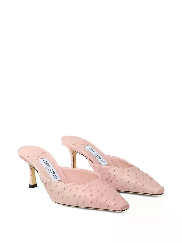 JIMMY CHOO Vivi 65 Heeled Mules - Pink