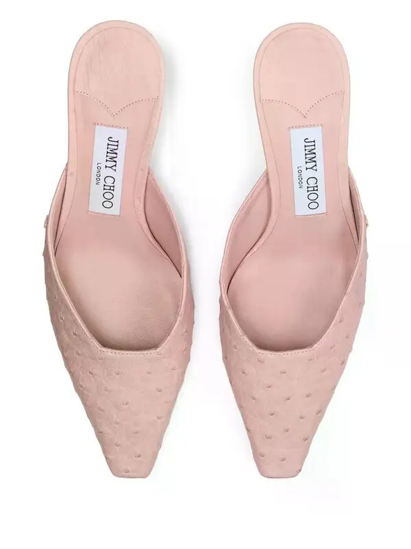 JIMMY CHOO Vivi 65 Heeled Mules - Pink