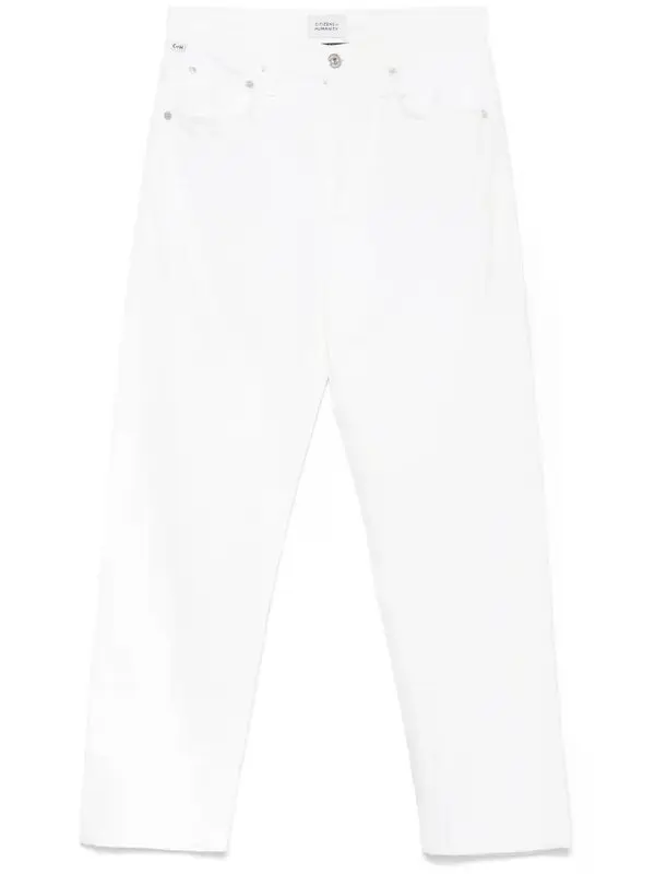Citizens Of Humanity Logo-patch Jeans - White