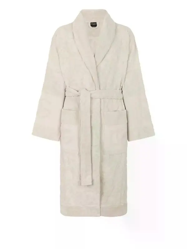 Dolce & Gabbana Cotton Bath Robe - Neutrals