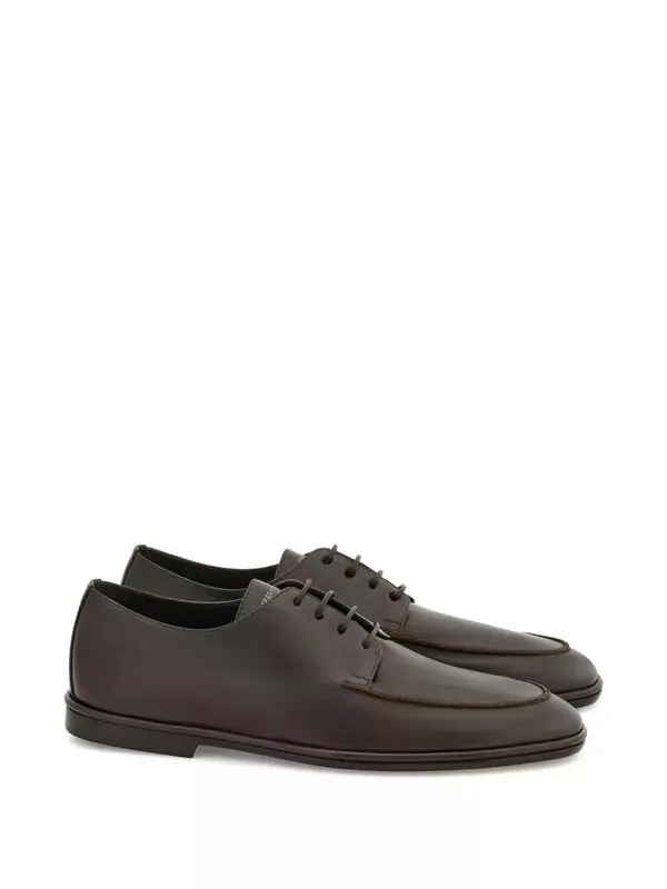 FERRAGAMO Leather Derby Shoes